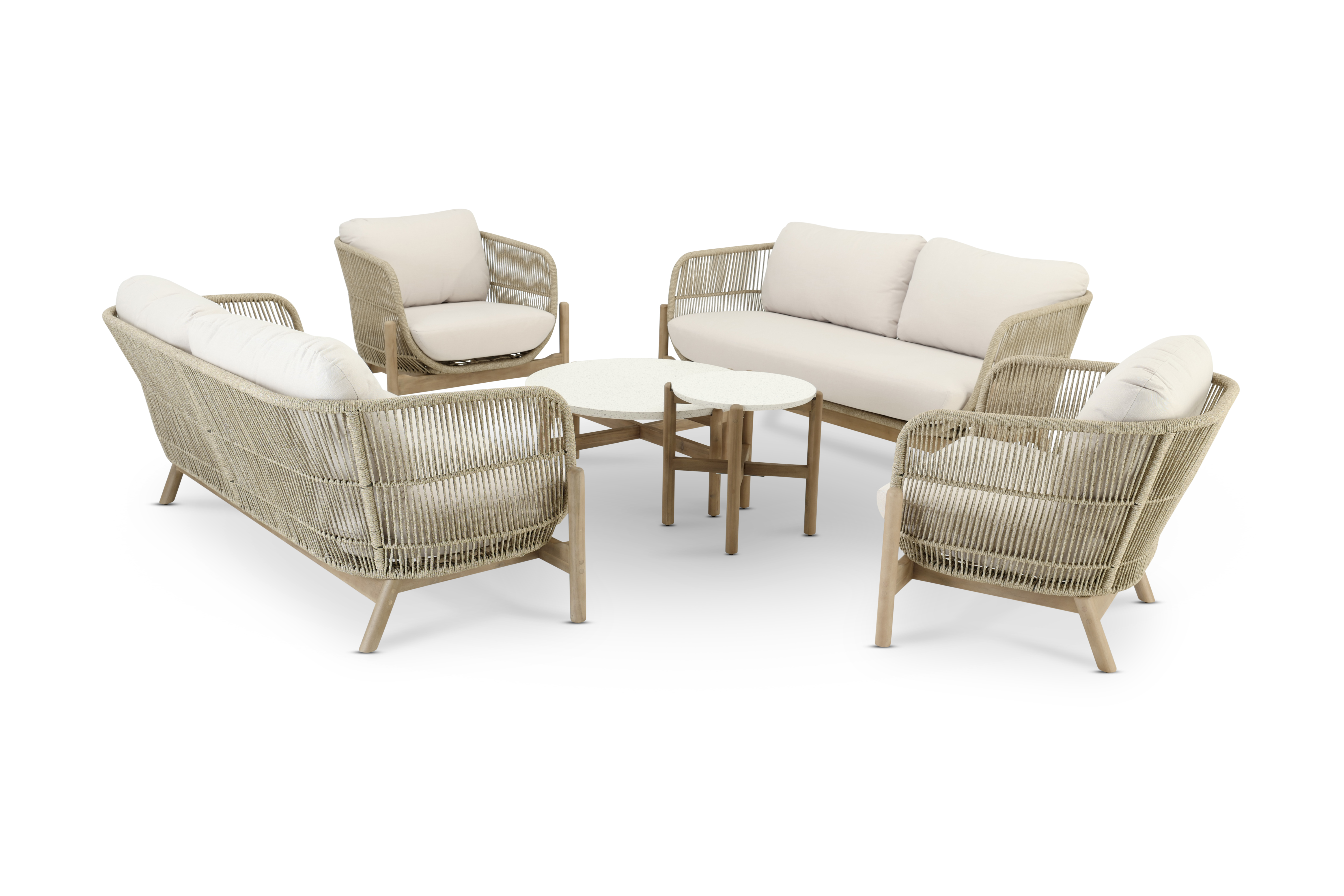 Set da giardino 6 posti e 2 tavoli | Leroy Merlin