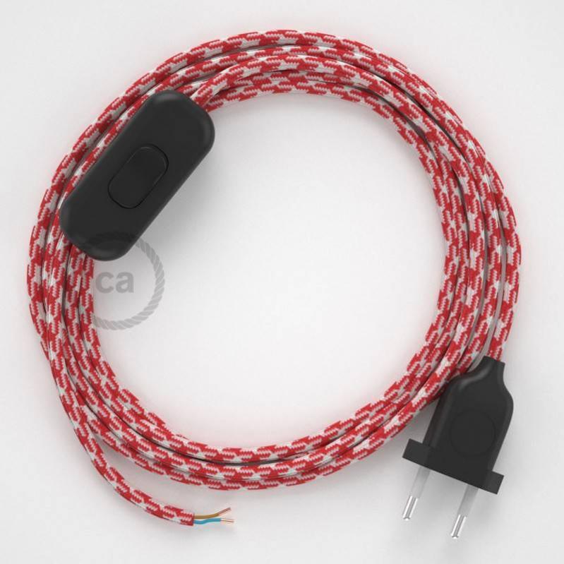 Creative cables - Cordon pour lampe, câble RP09 Effet Soie Bicolore ...