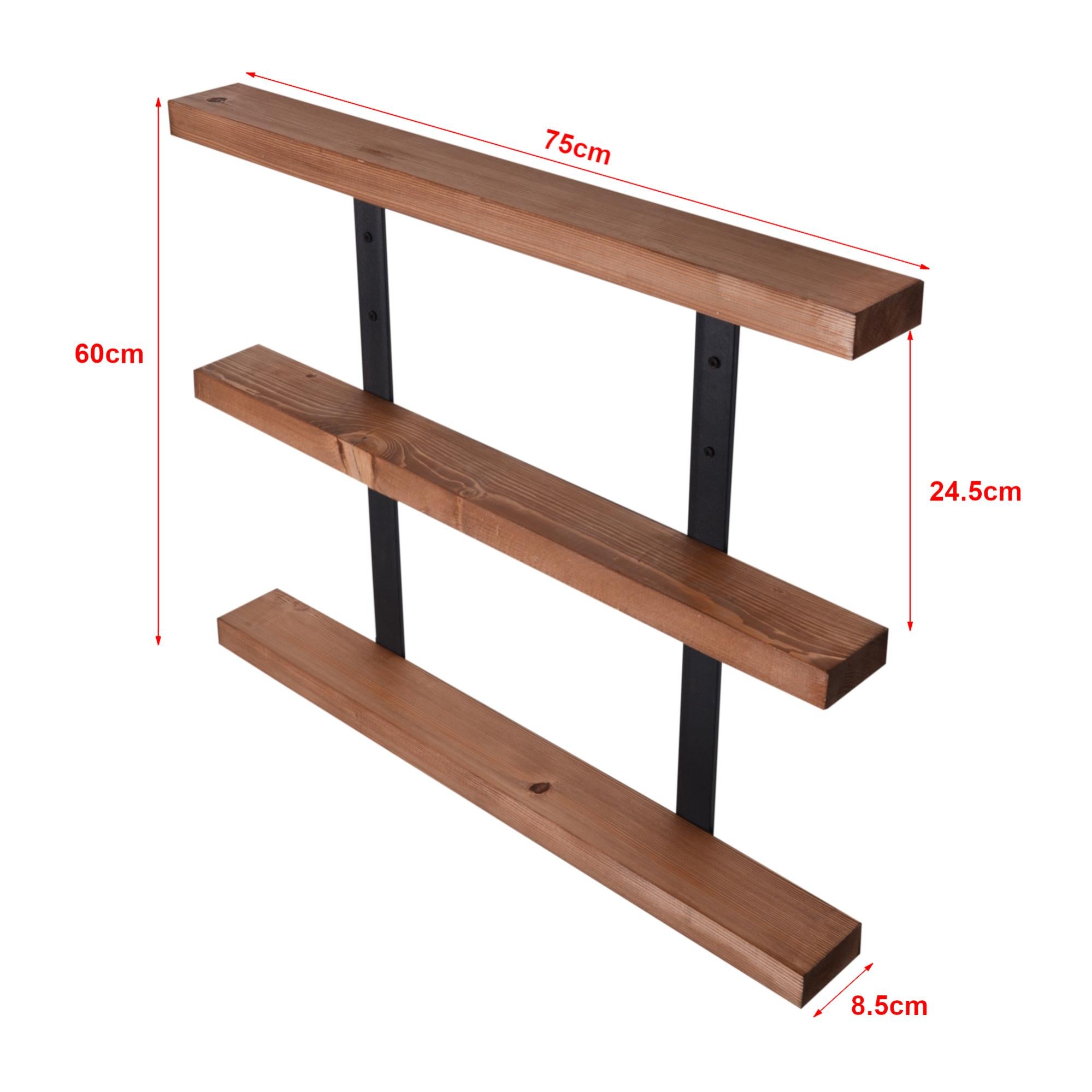 Scaffale Pensile 'Morsø' a 3 Ripiani in Legno di Pino Verniciato ...