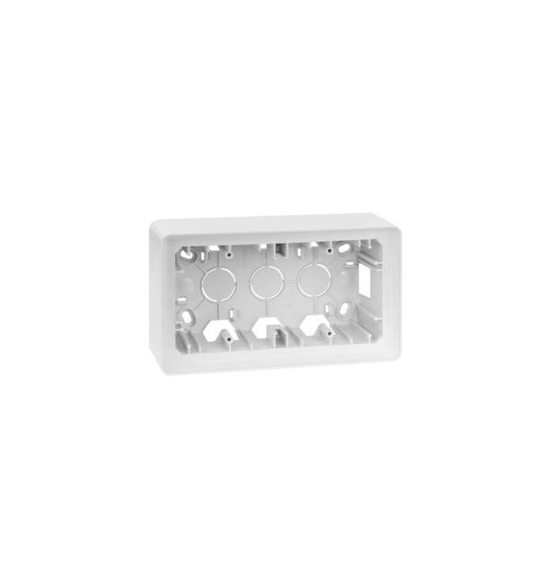 Surface box 2 elementi DETTAGLIO 82 bianco - SIMON | Leroy Merlin