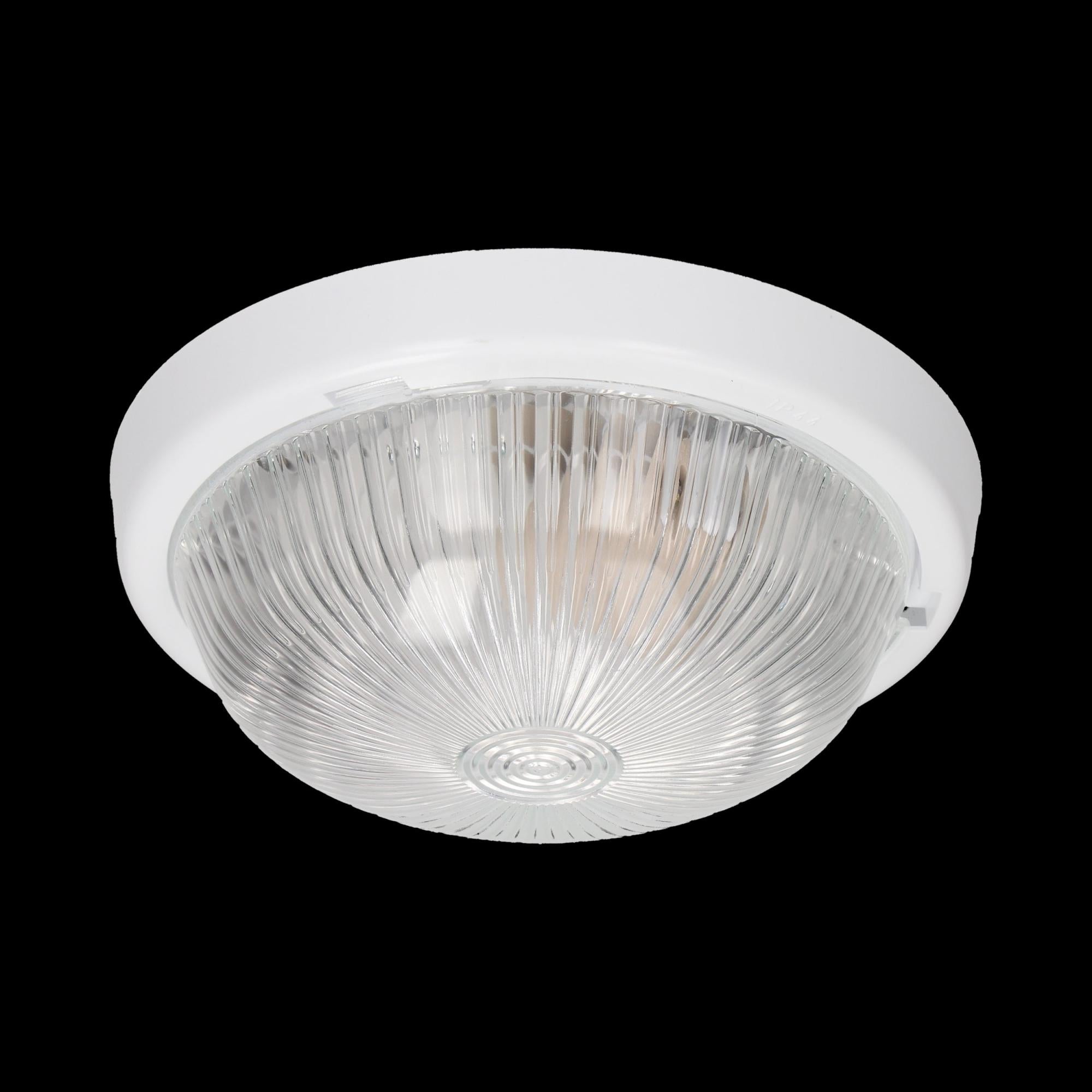 7070T-ALFA, luminaire, 100W, E27, IP44, diffuseur en verre transparent ...