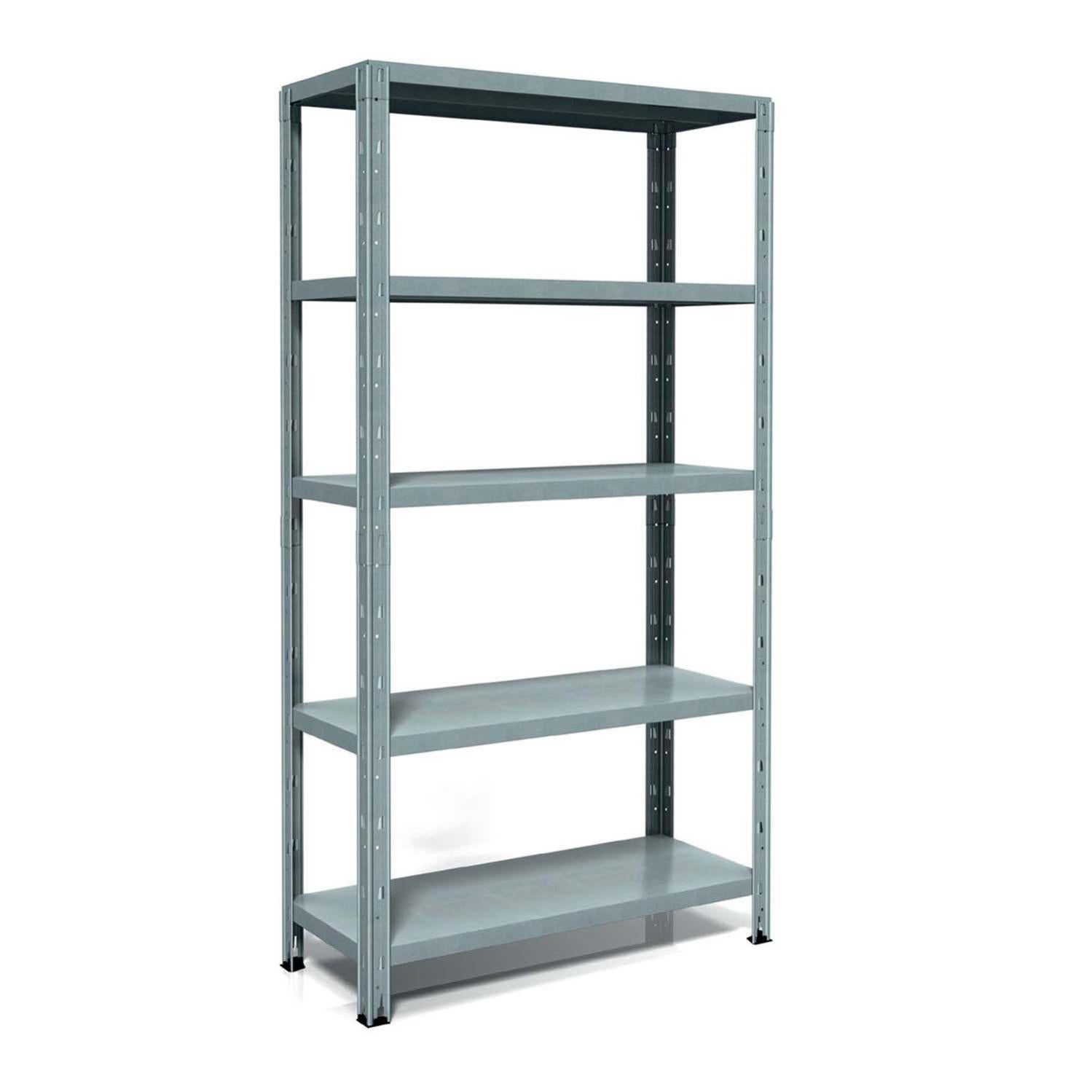 Scaffale metallico ad incastro a 5 ripiani 100x40 H 188 cm colore ...