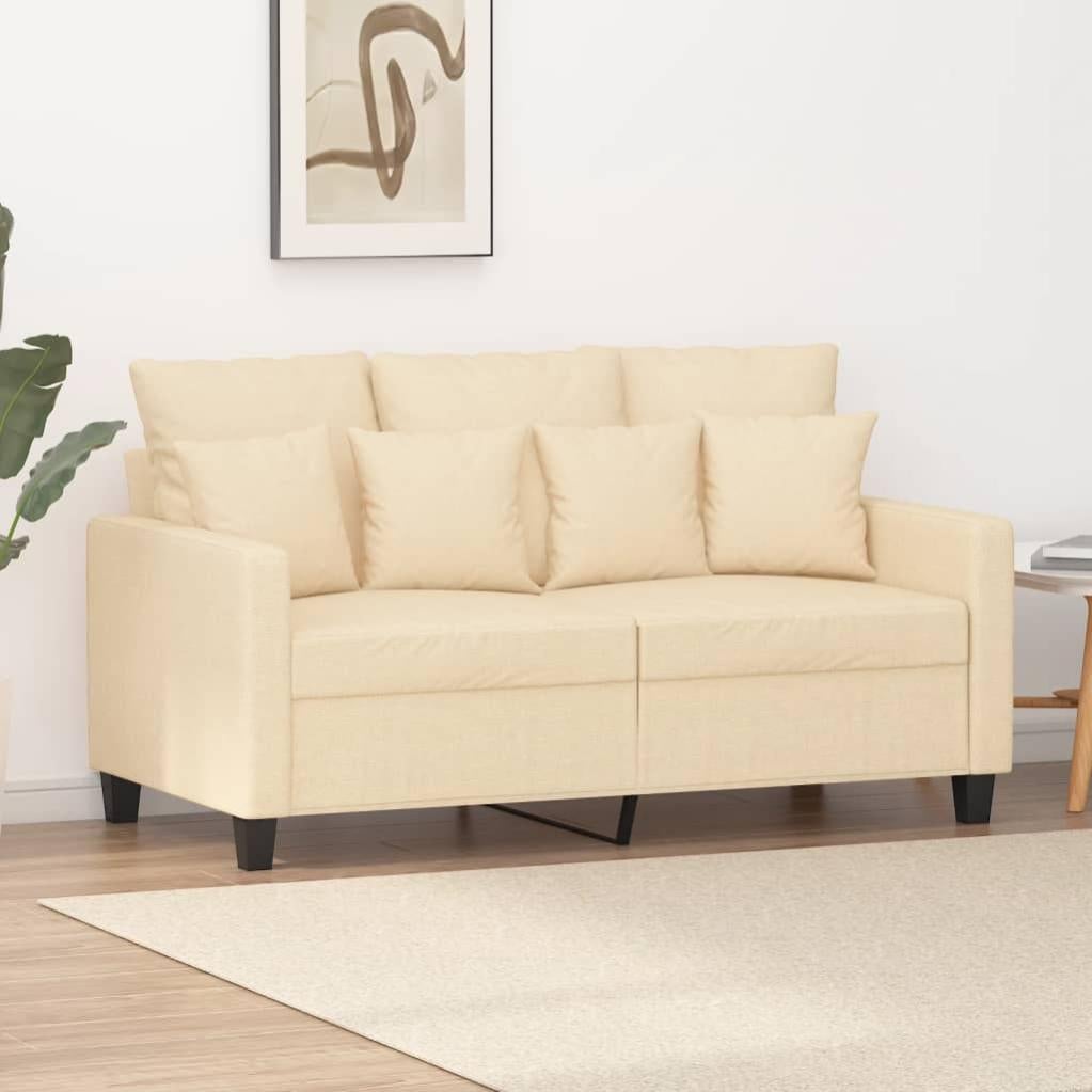 VidaXL Divano a 2 Posti Crema 120 cm in Tessuto | Leroy Merlin