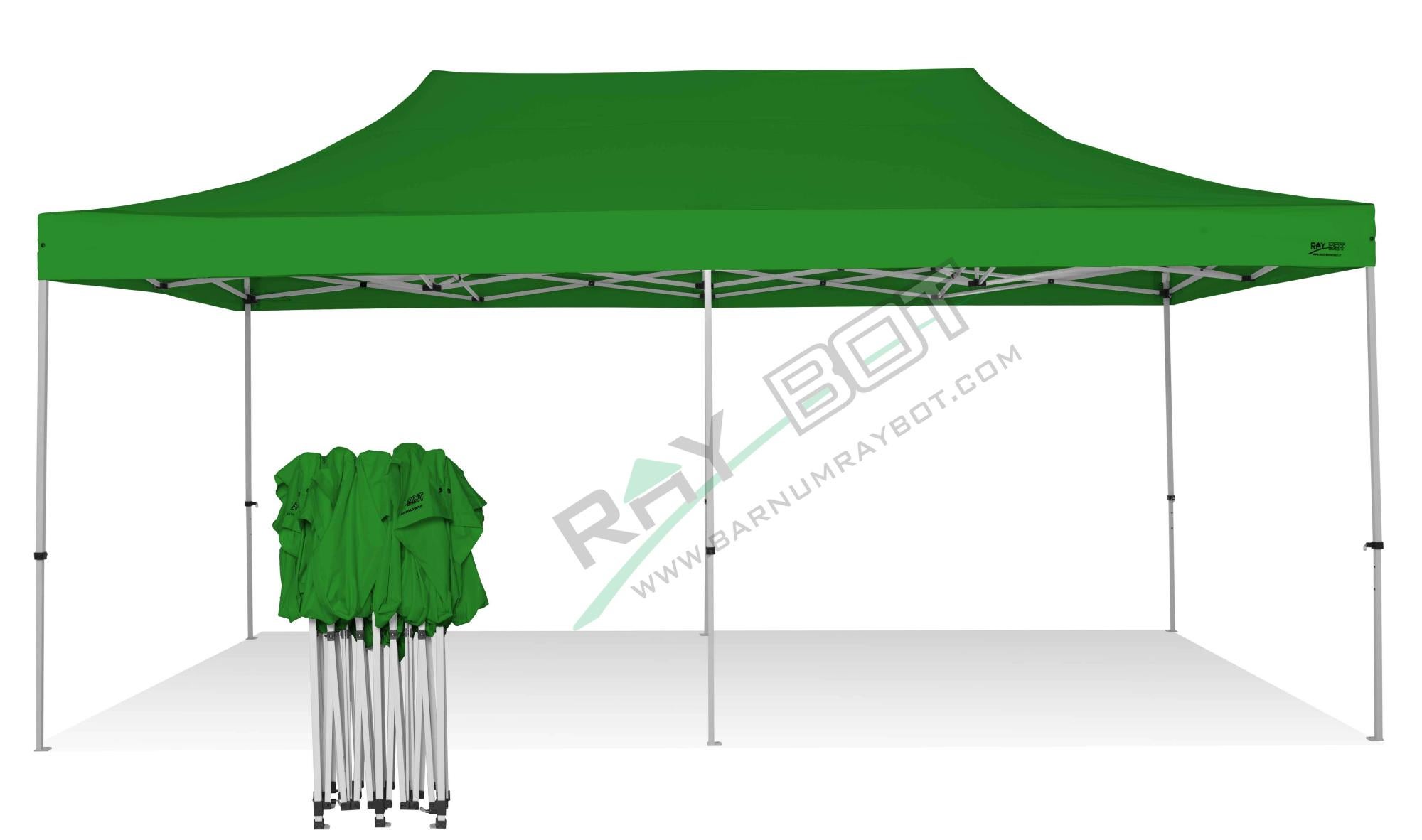 Tente Pliante 6X3 RAY BOT Vert Acier 30mm Sans BÂches Latérales. Tissu ...