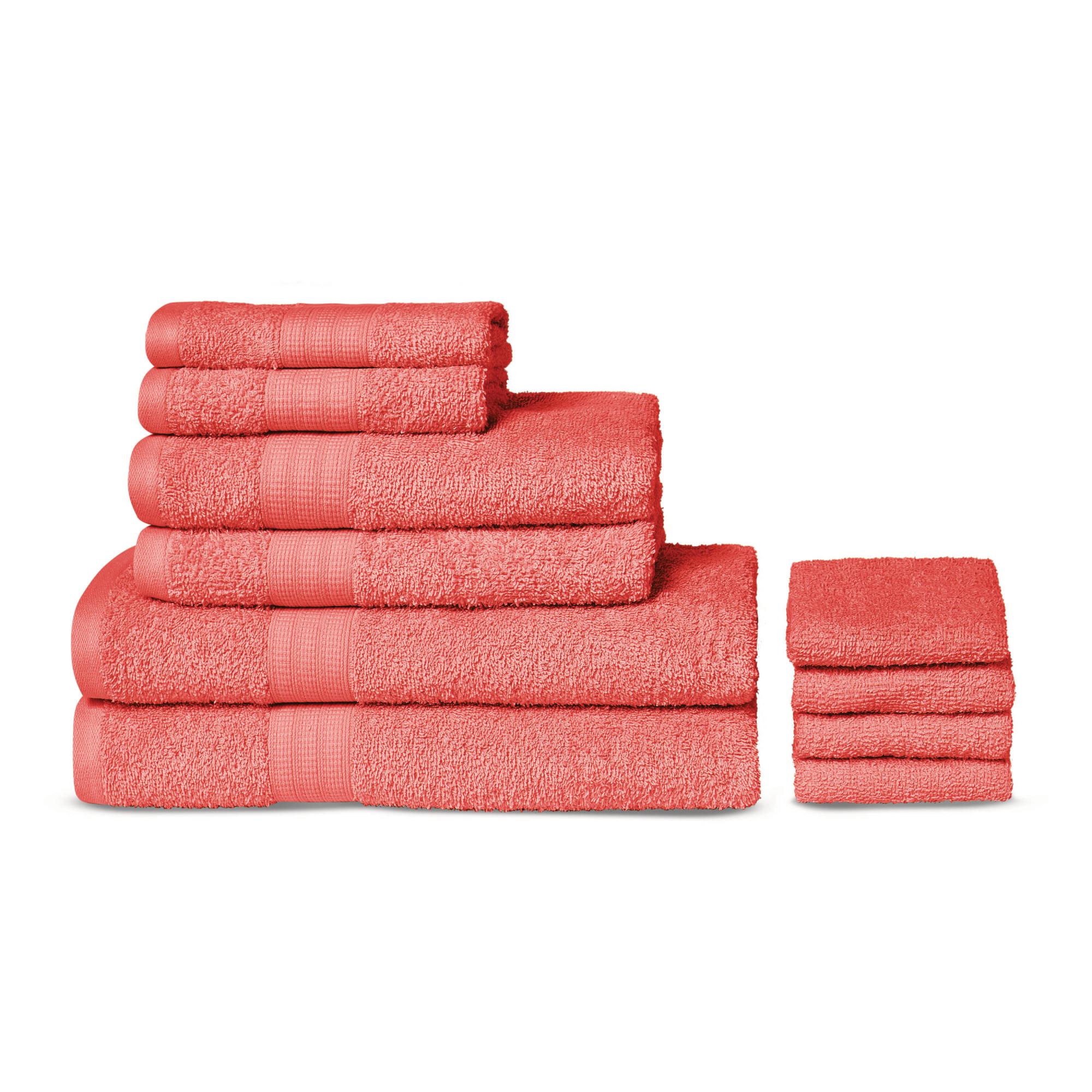 BASSETTI ASCIUGAMANI - SET 10 PEZZI ( CORALLO ) | Leroy Merlin