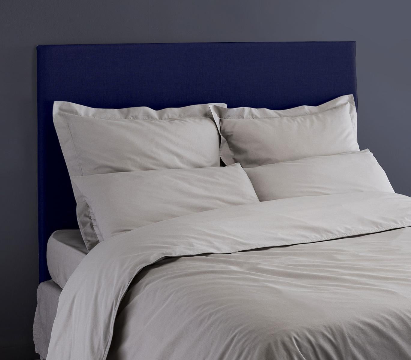 Tête de Lit en Velours Mat - Bleu Marine - 140x120 cm - Velours | Leroy ...