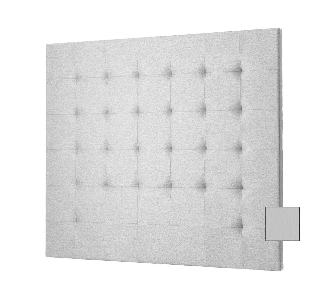 Tête de Lit Capitonnée en Jacquard Armuré - Gris Perle - 180x120 cm ...