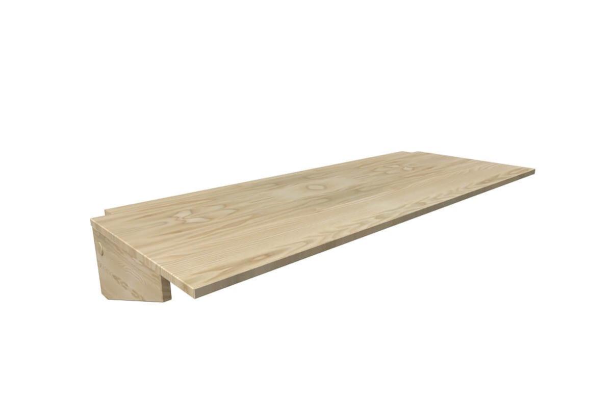 Tablet scrivania per letto soppalco, Colore: Legno Grezzo, Dimensioni ...