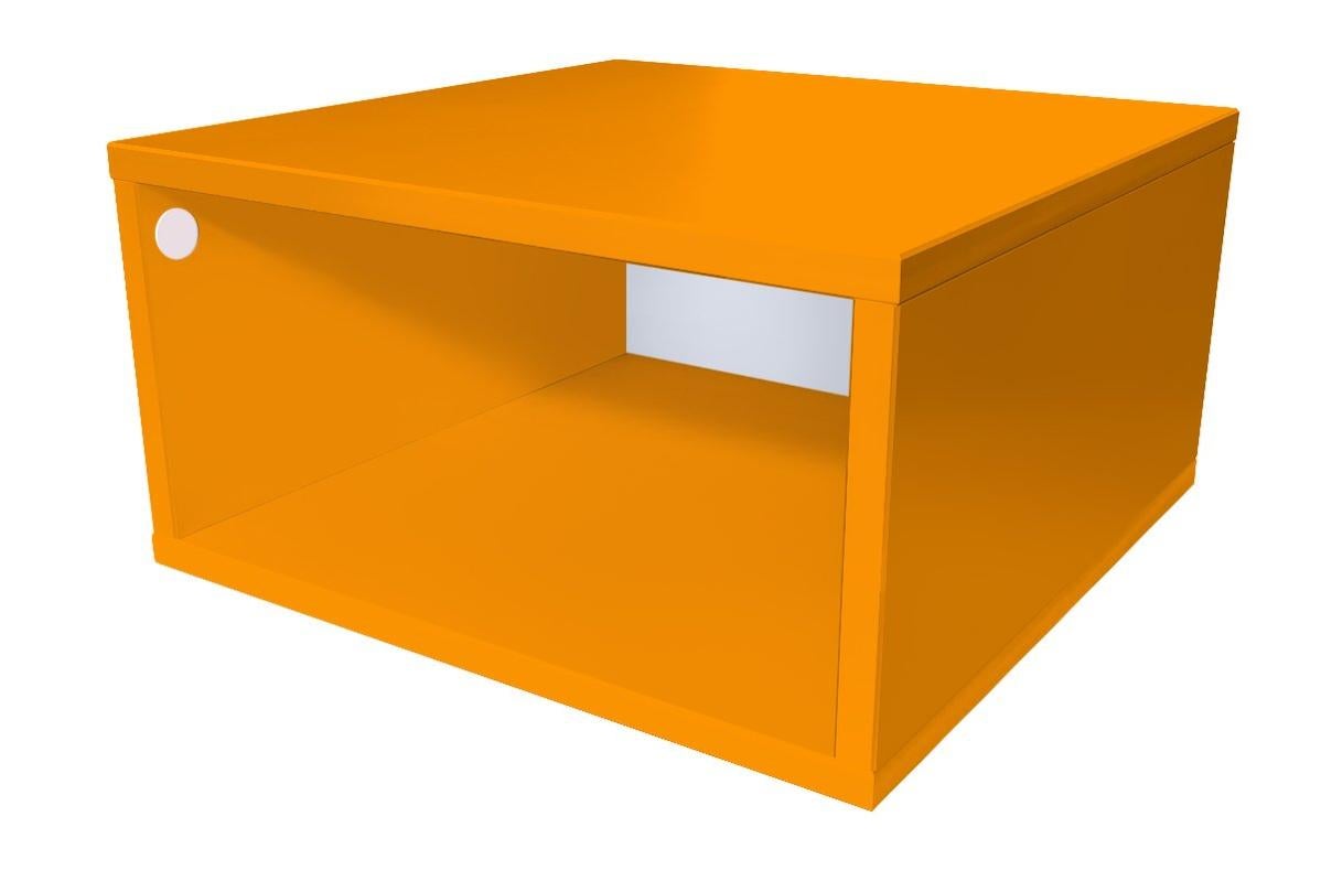 Cube de rangement bois 50x50 cm 50x50 Orange / cuivré | Leroy Merlin