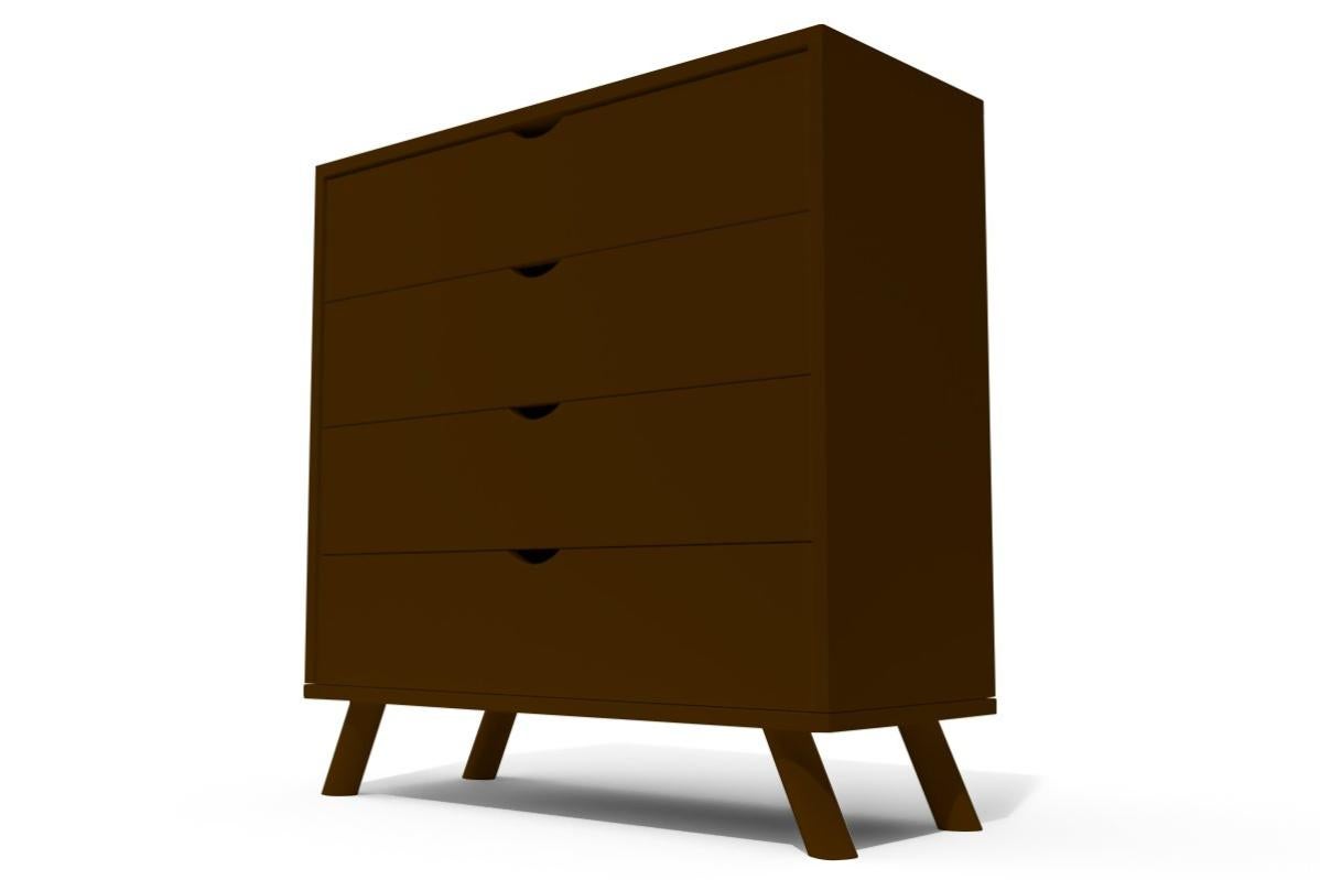 Commode Scandinave en bois massif Viking Marron | Leroy Merlin
