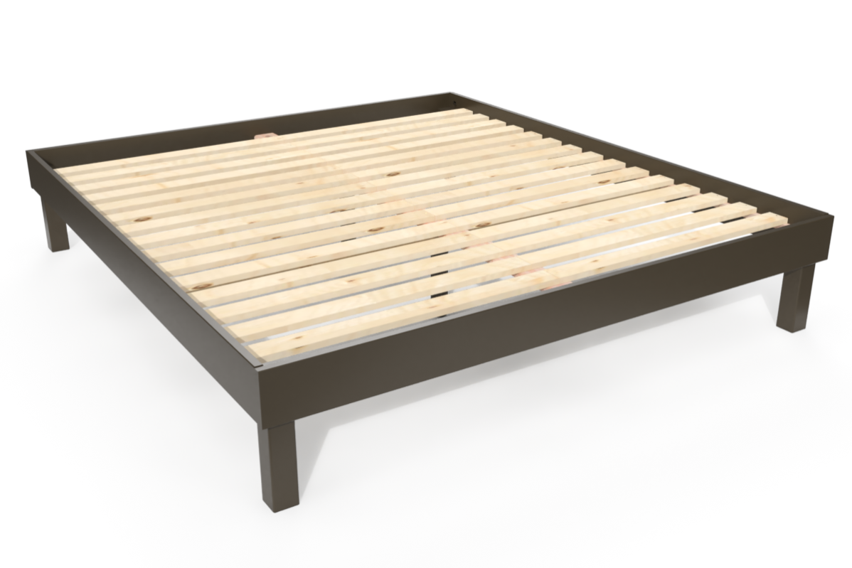 Lit 180x200 bois massif Confort 180x200 Marron | Leroy Merlin