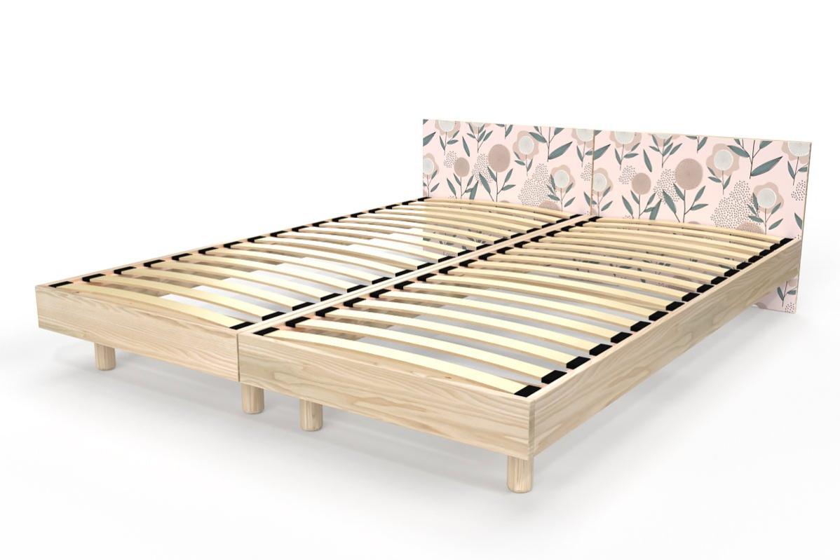 Lits jumeaux bois massif avec têtes Twin 80x190 Multicouleur | Leroy Merlin
