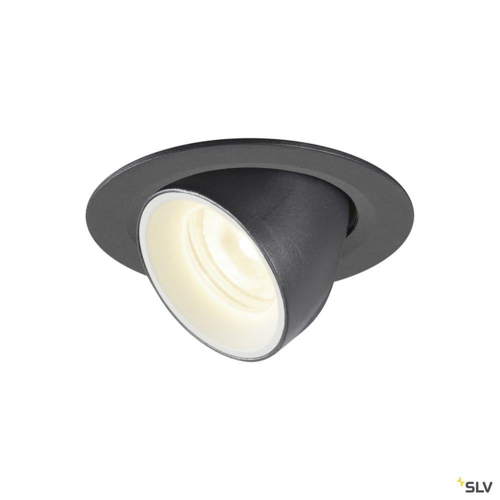 Encastré de plafond intérieur NUMINOS® GIMBLE XS, 20°, noir/blanc, LED ...