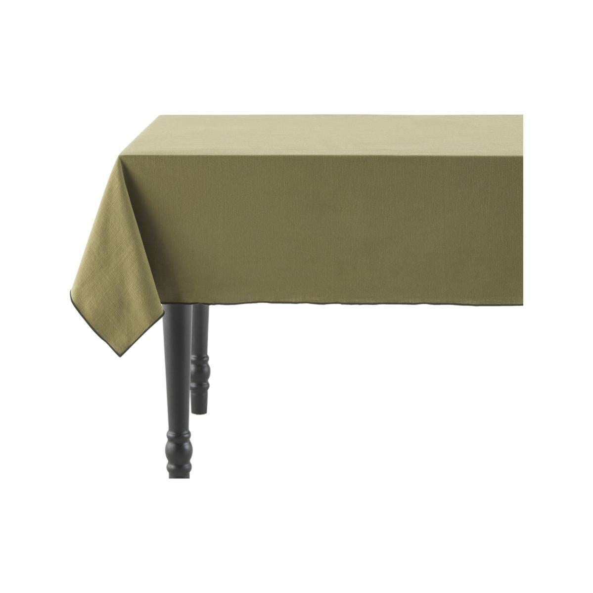 Nappe 140x140cm coton brut kaki Oeko-Tex | Leroy Merlin
