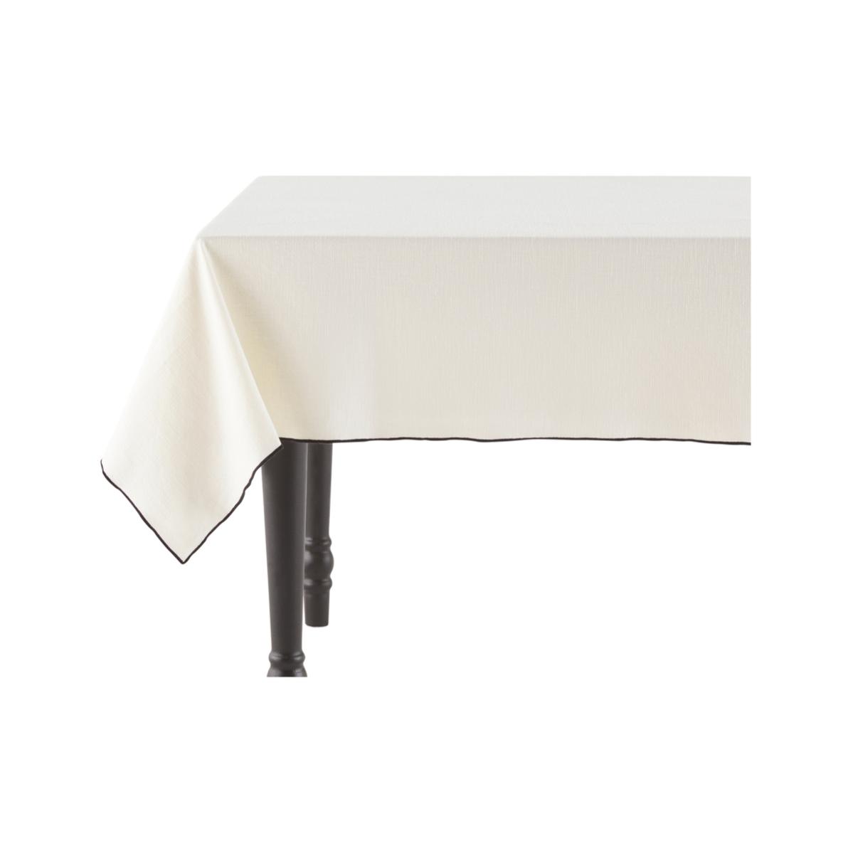 Nappe 140x140cm coton brut blanc cassé Oeko-Tex | Leroy Merlin