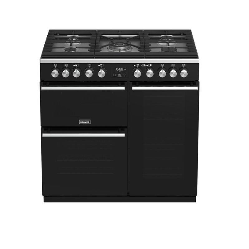 Piano de cuisson gaz STOVES PPRECIDX90DFBL Noir | Leroy Merlin