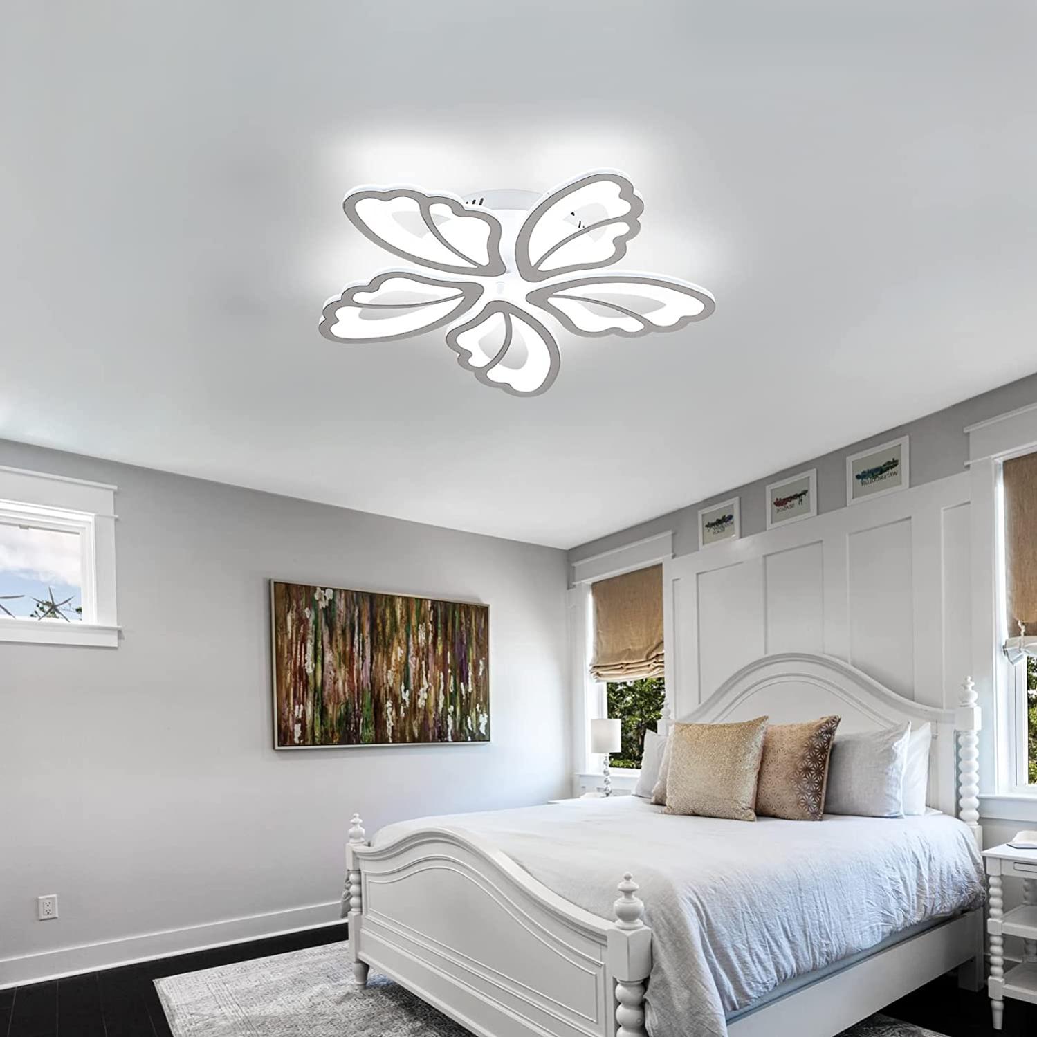 Luces de techo LED, lámpara de techo moderna de 36 W, luz blanca fría ...