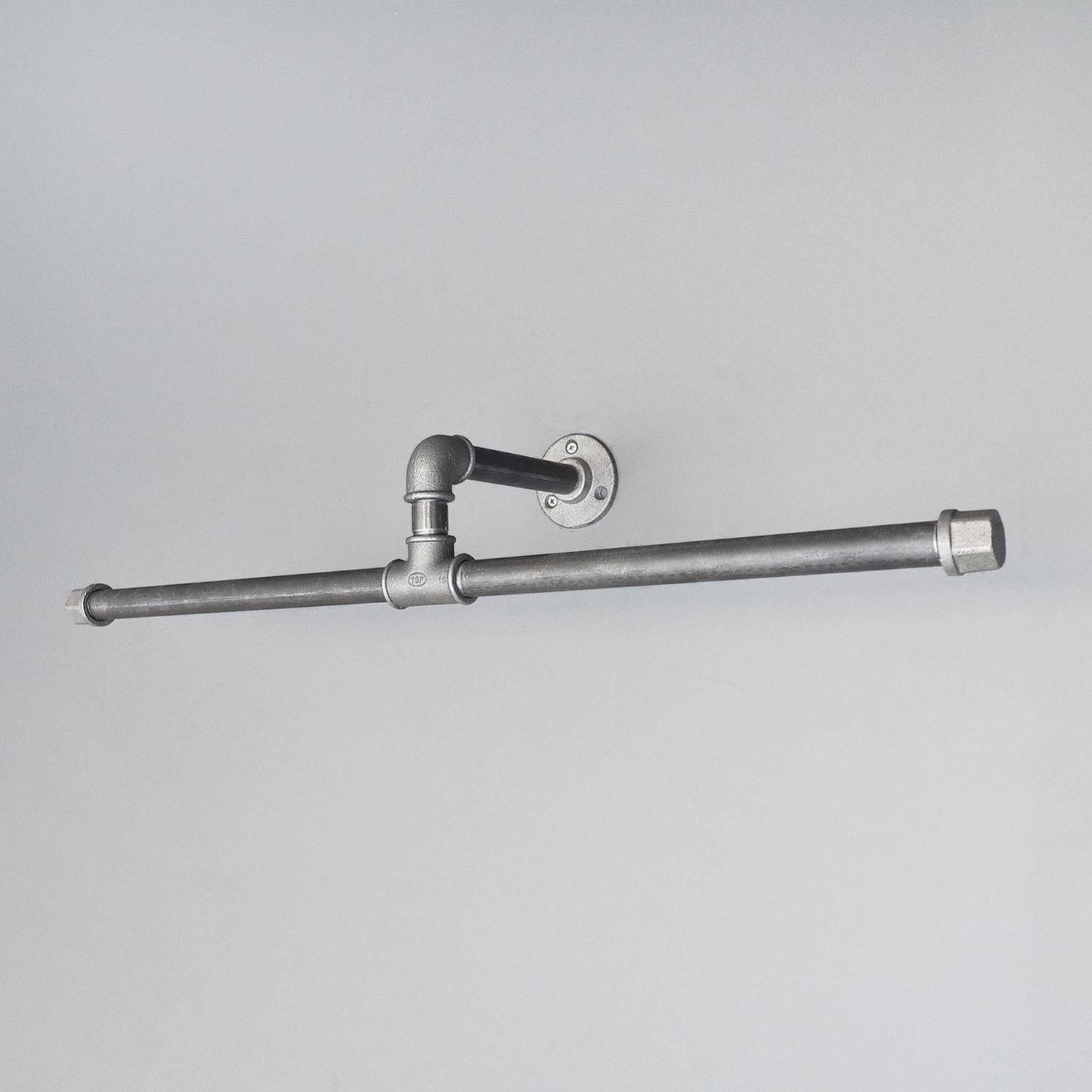 Tringle murale style industriel Hailama L60cm Métal Gris cendré | Leroy ...