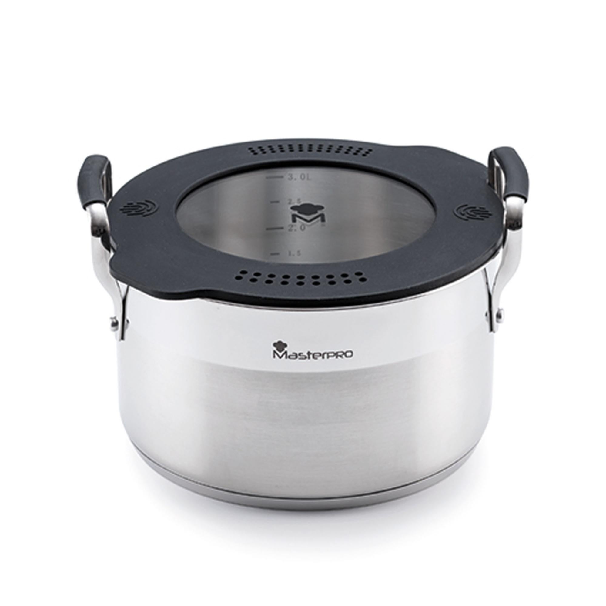 Casserole induction inox 20 cm avec couvercle | Leroy Merlin