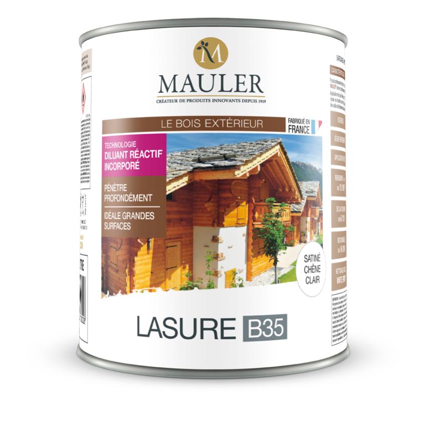 MAULER Lasure bois 1L Chêne Clair - Glycéro ne pèle pas. Résines alkydes à l'huile : très haute ...