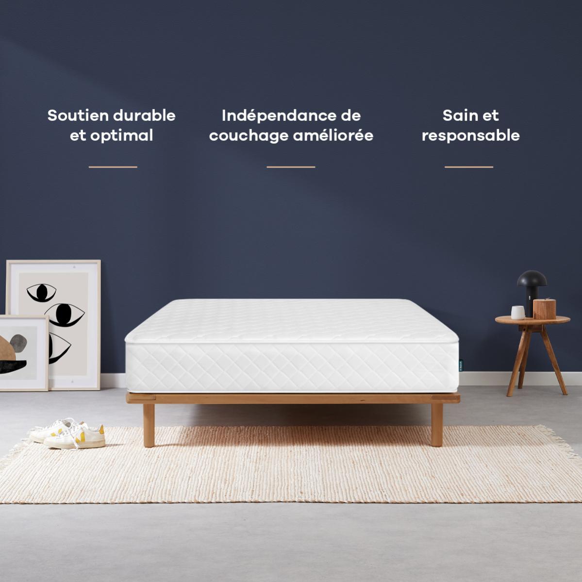 Matelas ressorts | Bien-être | Ép. 25cm - 90 x 200 cm - Hypnia | Leroy Merlin