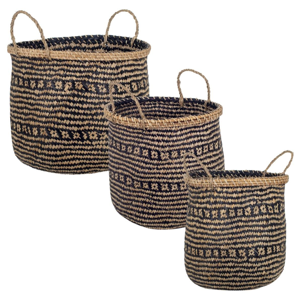 Paniers SET 3 u Signes Grimalt By Sigris Brun | Leroy Merlin