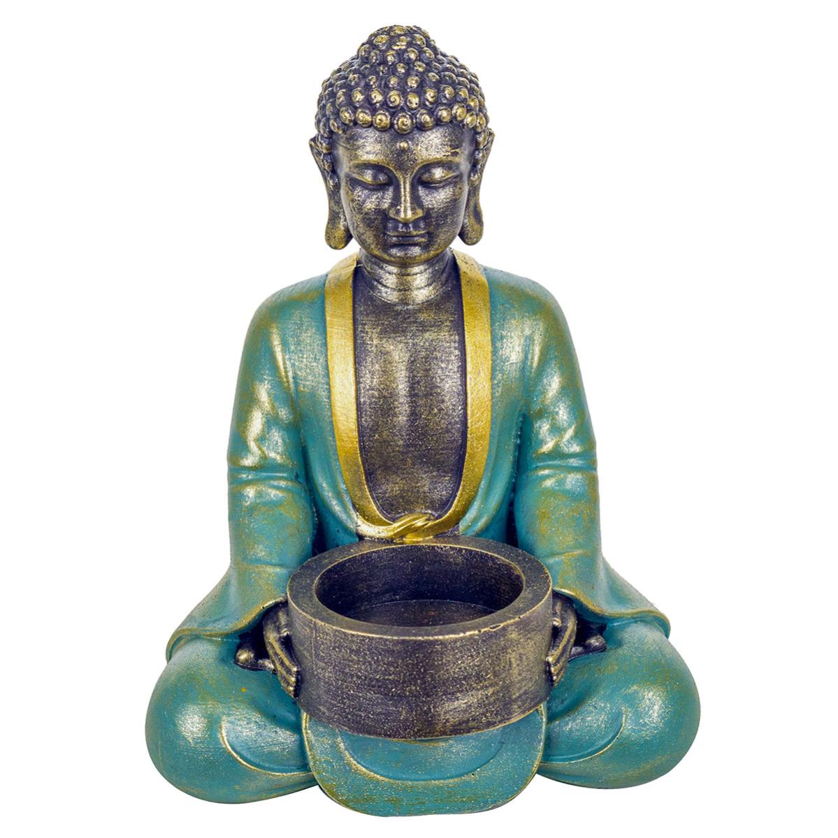 Signes Grimalt By SIGRIS - Candelabro buda Azul de Resina | Figura de ...