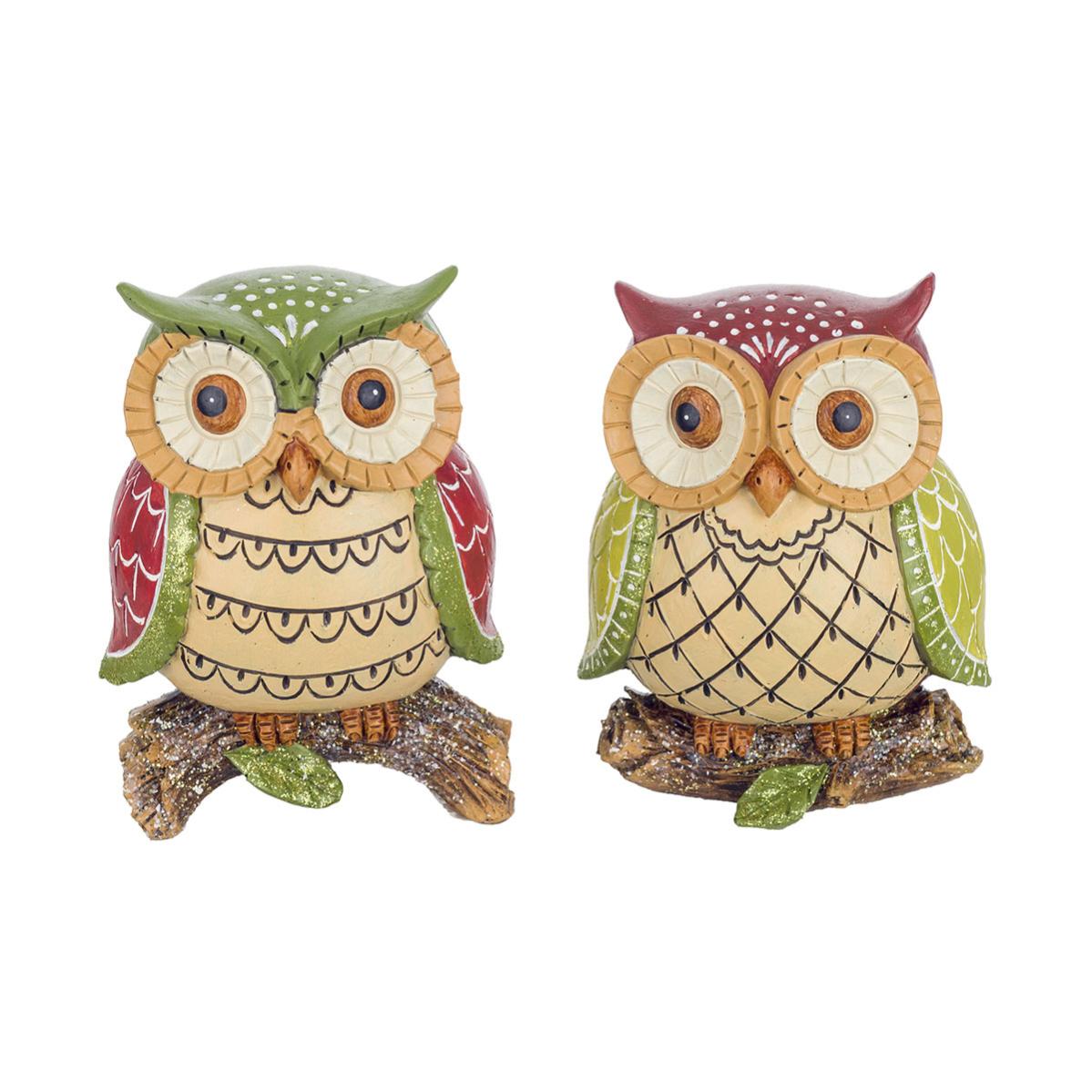 Signes Grimalt By SIGRIS - Figura Búho 2 Unidades Verde de Resina ...