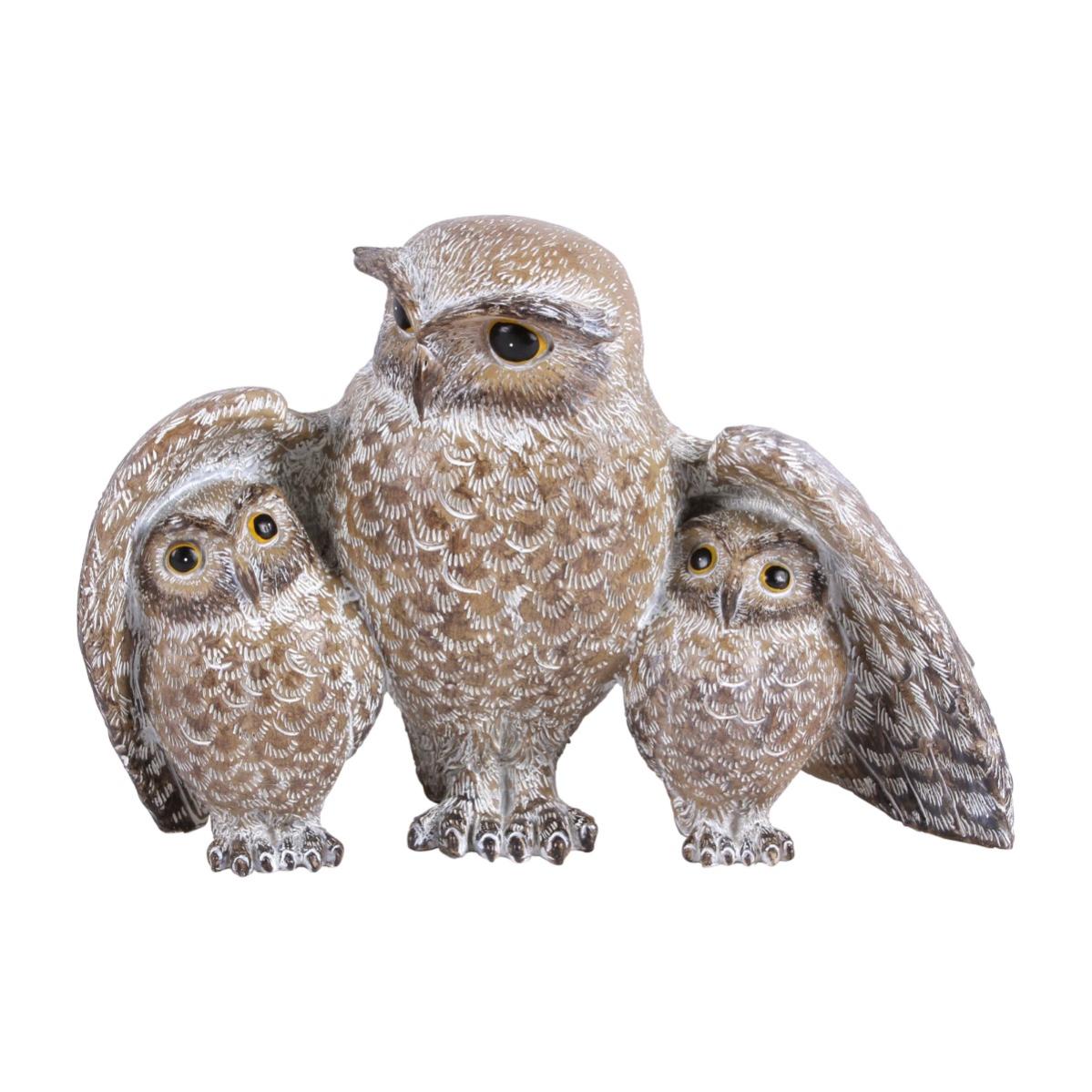 Signes Grimalt By SIGRIS - Figura Familia Búhos Gris de Resina | Figura ...