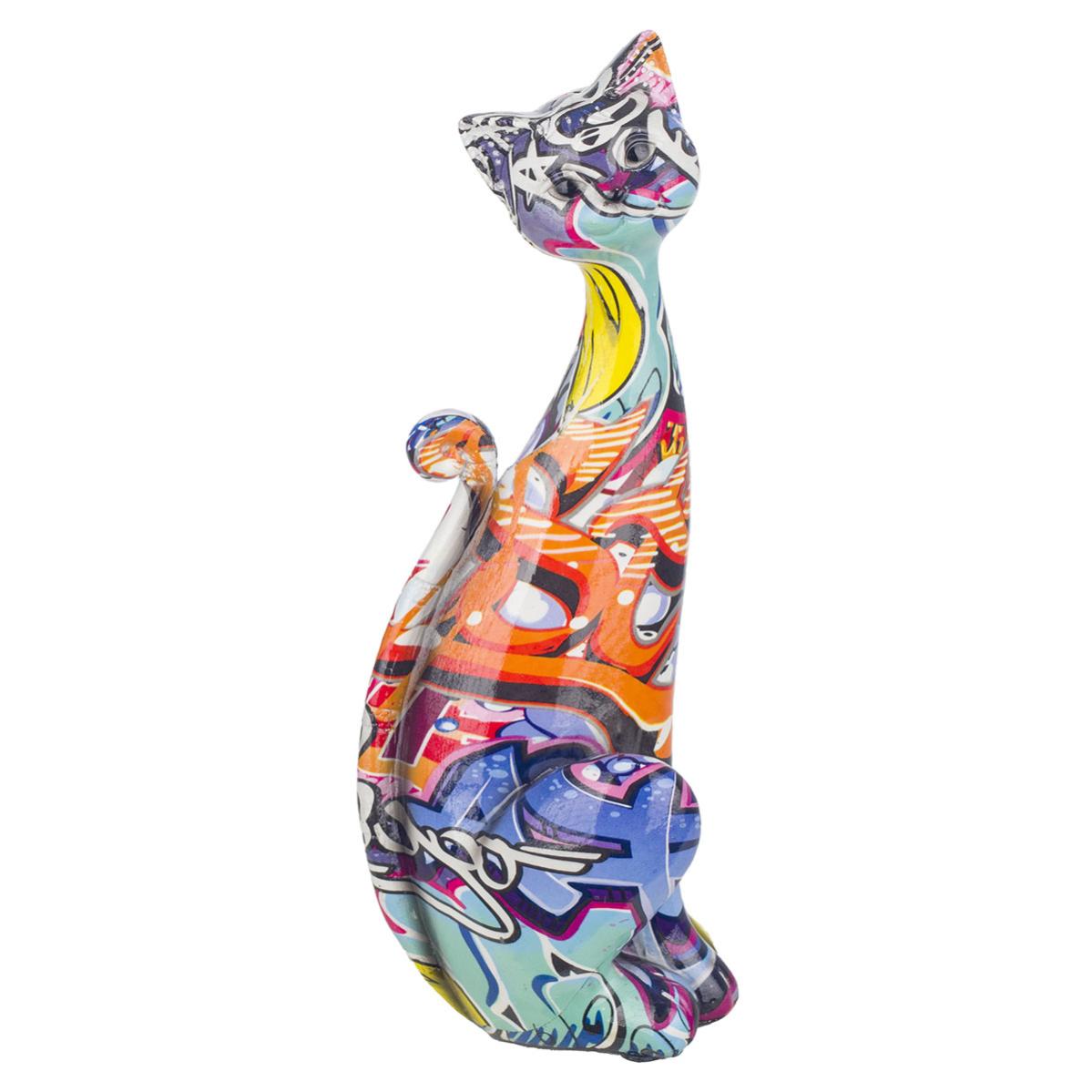 Figure Cat Graffiti Signes Grimalt By Sigris Multicolore | Leroy Merlin