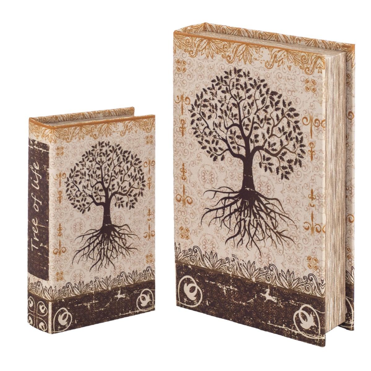 Boîte de livre SET 2 u Signes Grimalt By Sigris Brun | Leroy Merlin