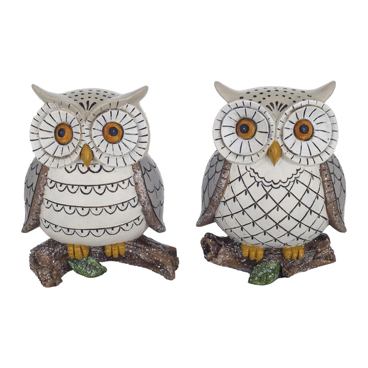 Signes Grimalt By SIGRIS - Figura Búho 2 Unidades Blanco de Resina ...