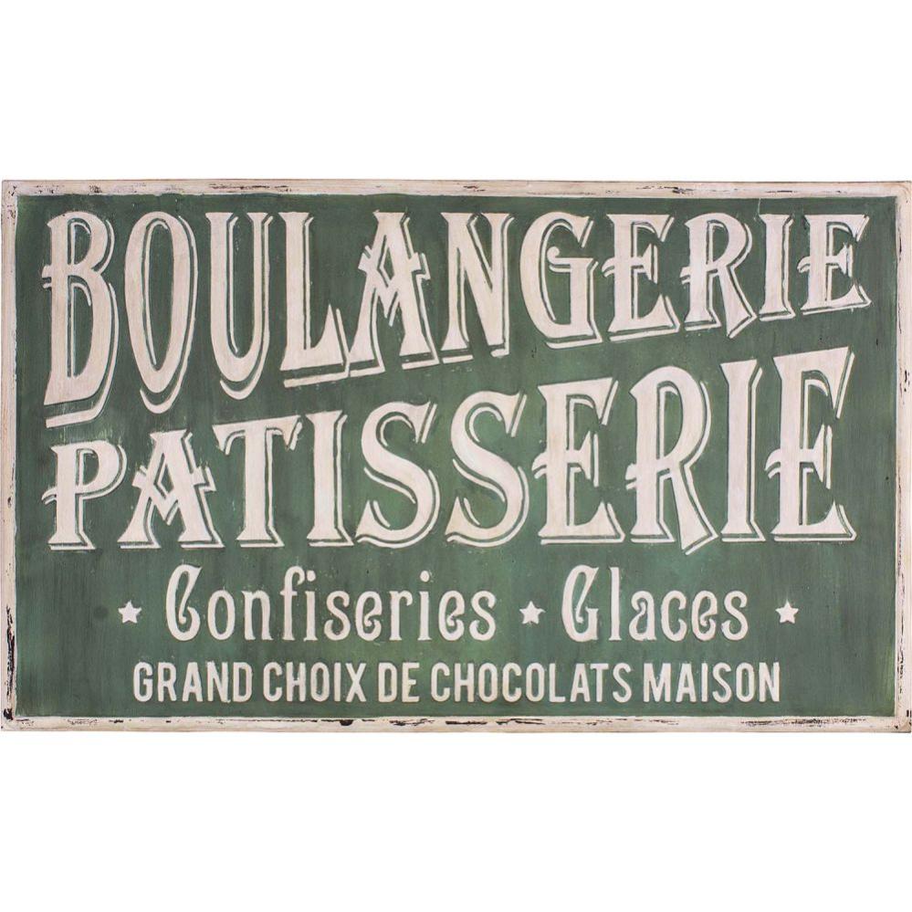 Plaque décorative en fer Commerce 122.5 x 74 cm Boulangerie Antic Line ...