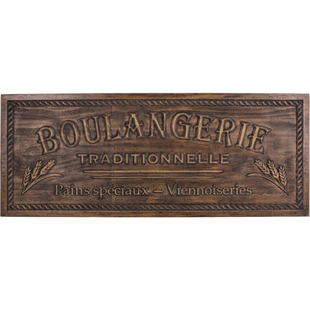 Plaque décorative en bois Boulangerie 108 x 42 cm Antic Line Créations ...