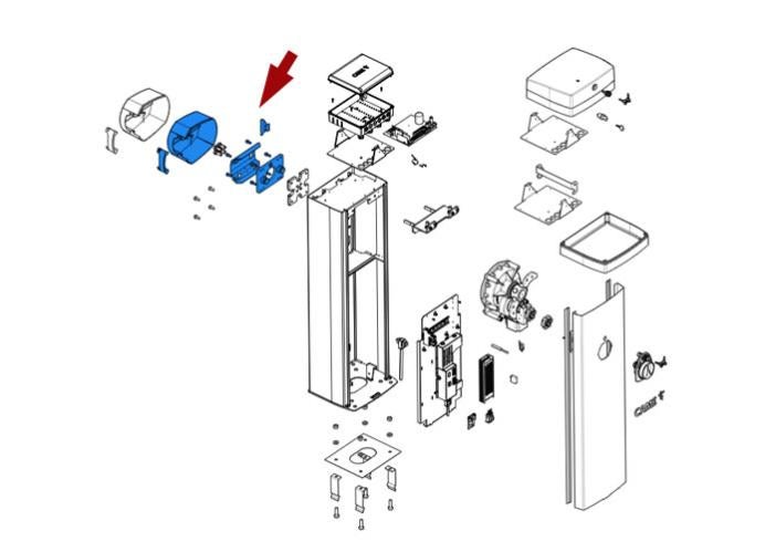 Aggancio Asta Barriera Gpx40 Ricambio CAME 88003-0042 | Leroy Merlin