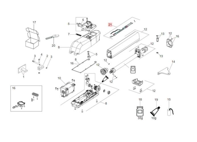 Gruppo Finecorsa 415 Ls Mistral 300 Ls Ricambio FAAC GENIUS 490107 ...