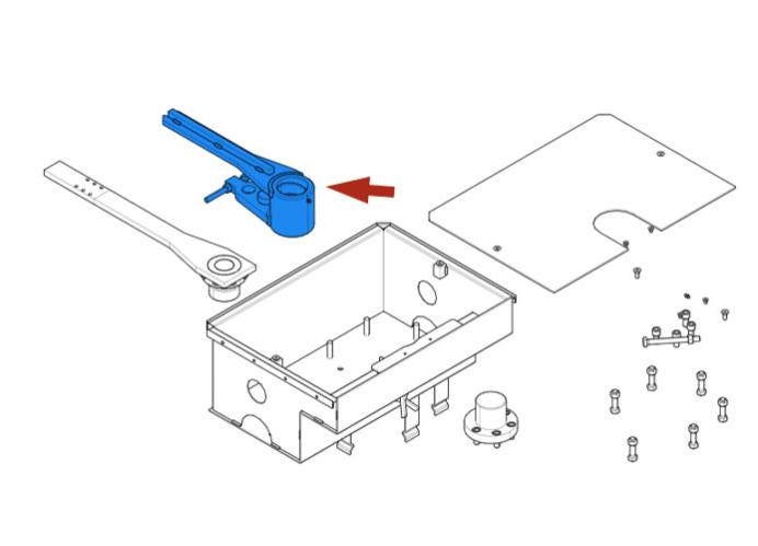 Came pièce détachée levier fixation déverrouillage frog plus 119ria101 ...