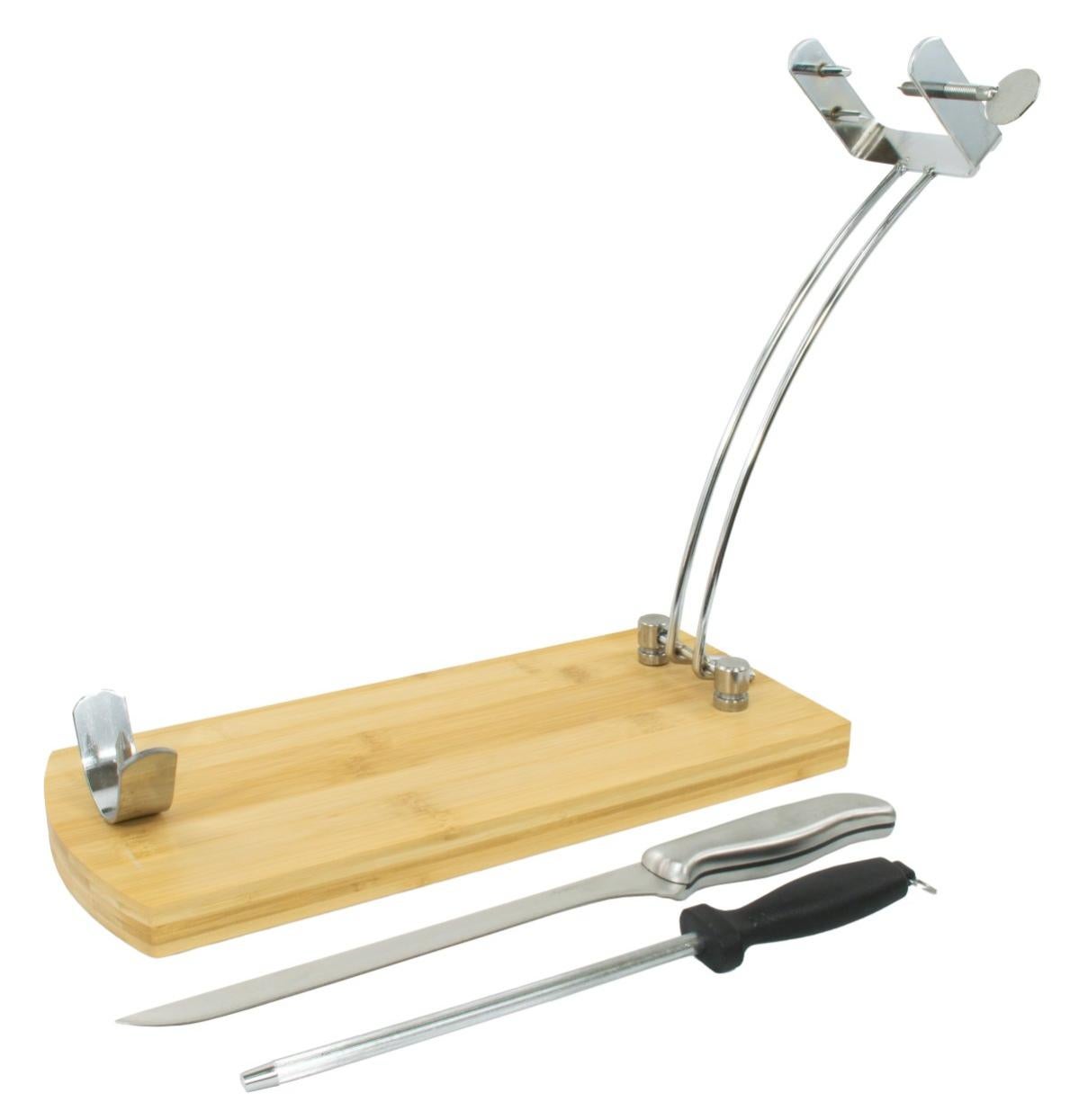 Fackelmann jamonero plegable, incluye cuchillo jamonero y chaira ...