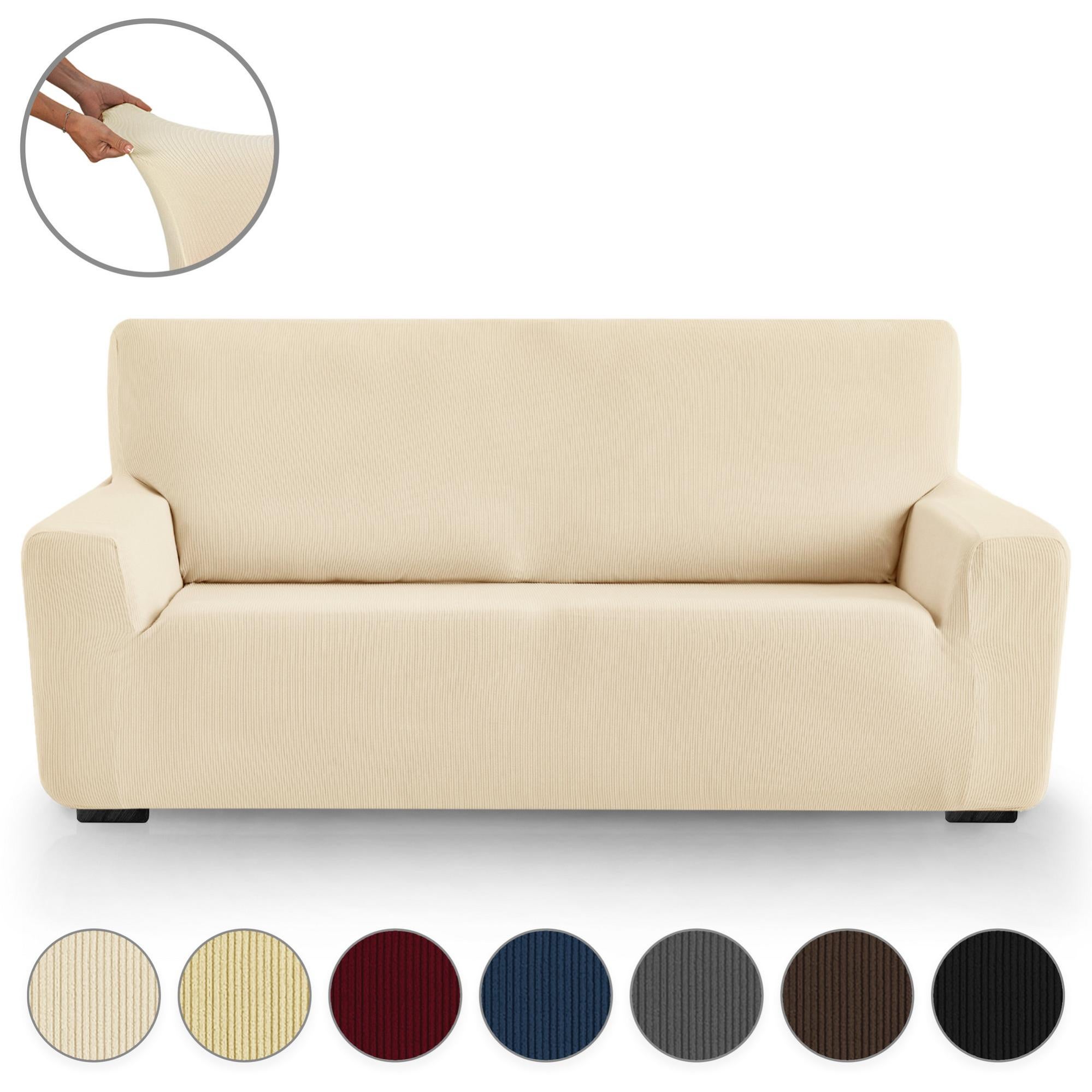 Funda de Sofa Elastica Milan. Marfil 3 Plazas (180-240 cm) | Leroy Merlin