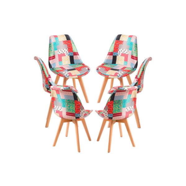 Pack 6 Sillas Synk Patchwork - Collage | Leroy Merlin