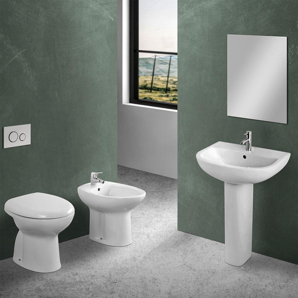 Sanitari tradizionali scarico a terra per bagno completo e lavabo con ...