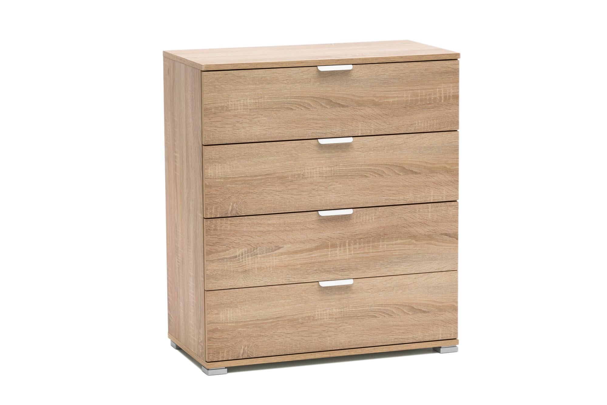 Cómoda de 4 cajones sonoma ya montada L75 H85 P38 | Leroy Merlin