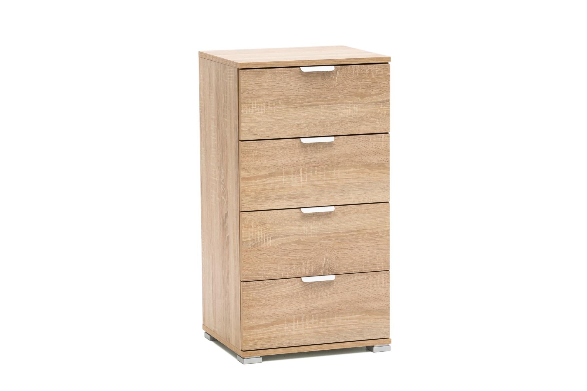 Commode 4 tiroirs sonoma déjà montée L45 H85 P38 | Leroy Merlin