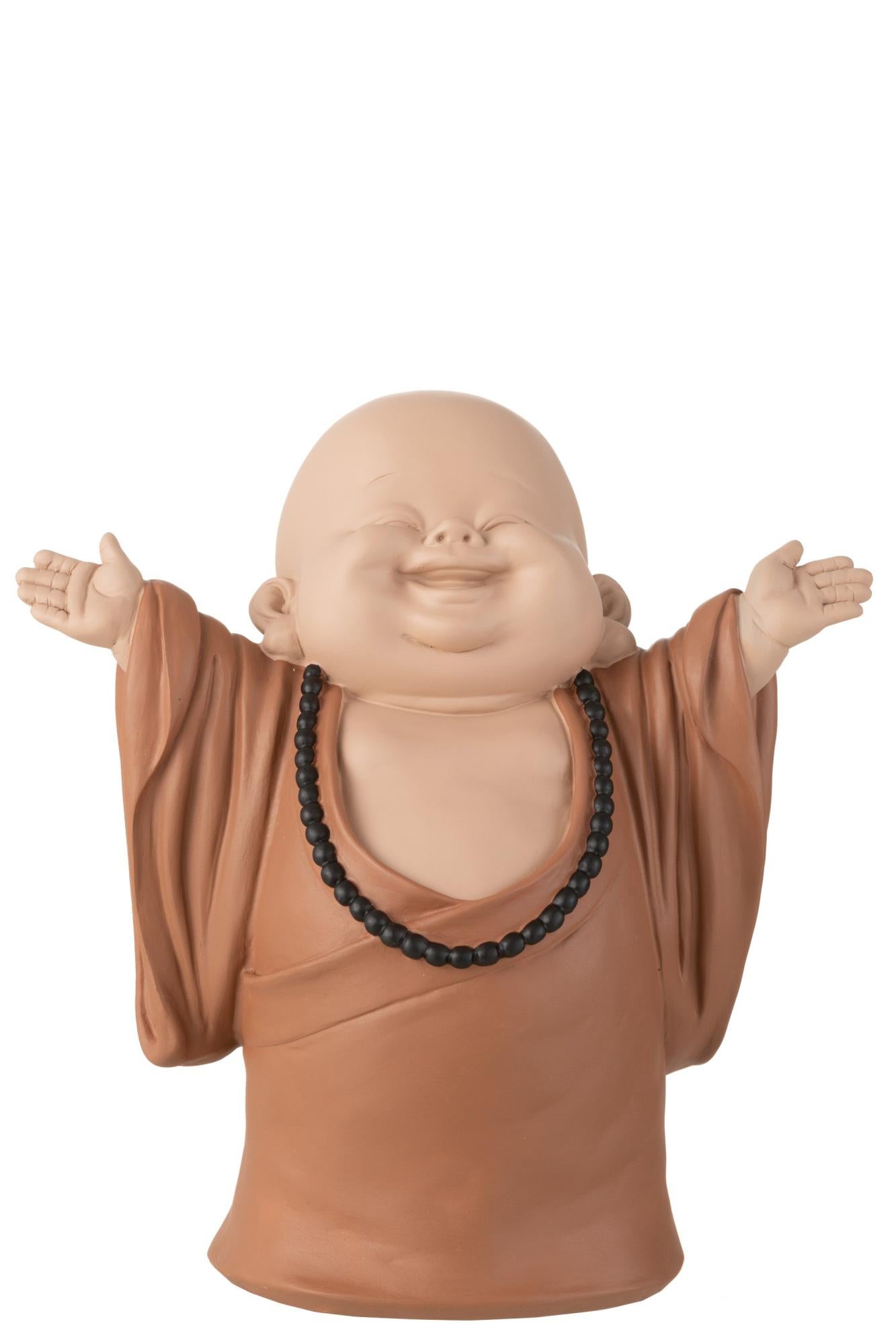 Moine polyresine brun H. 27,5cm | Leroy Merlin