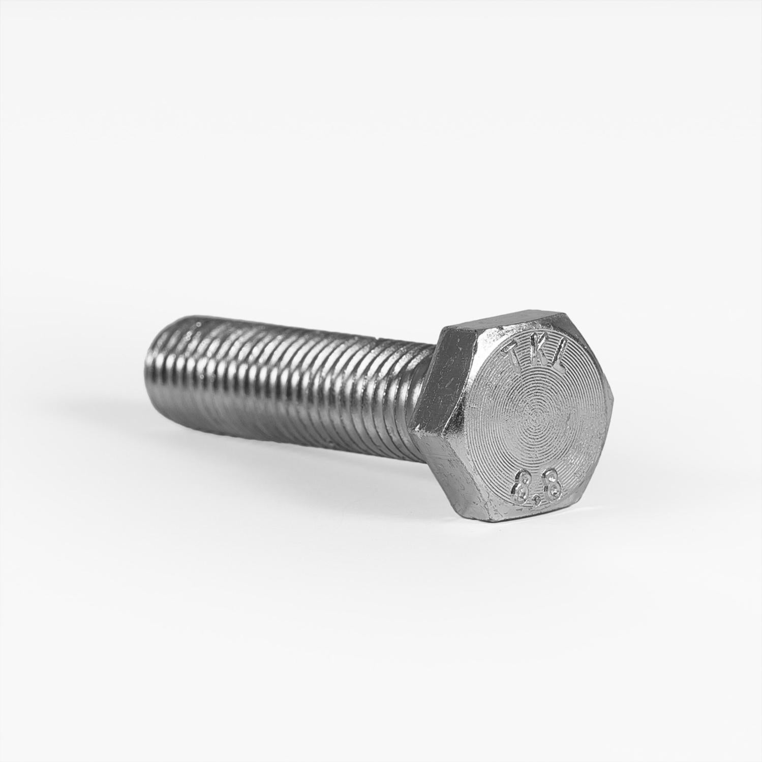 Vis tête hexagonale M10x40 mm 8.8 - Acier Zingué / 50 pièces | Leroy Merlin