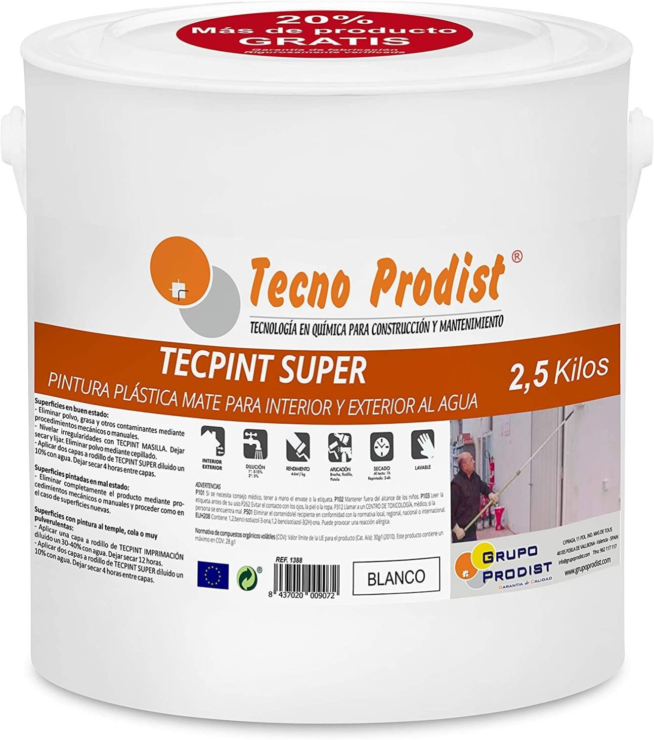 TECPINT SUPER de Tecno Prodist - Peinture à l'Eau pour Extérieur et ...