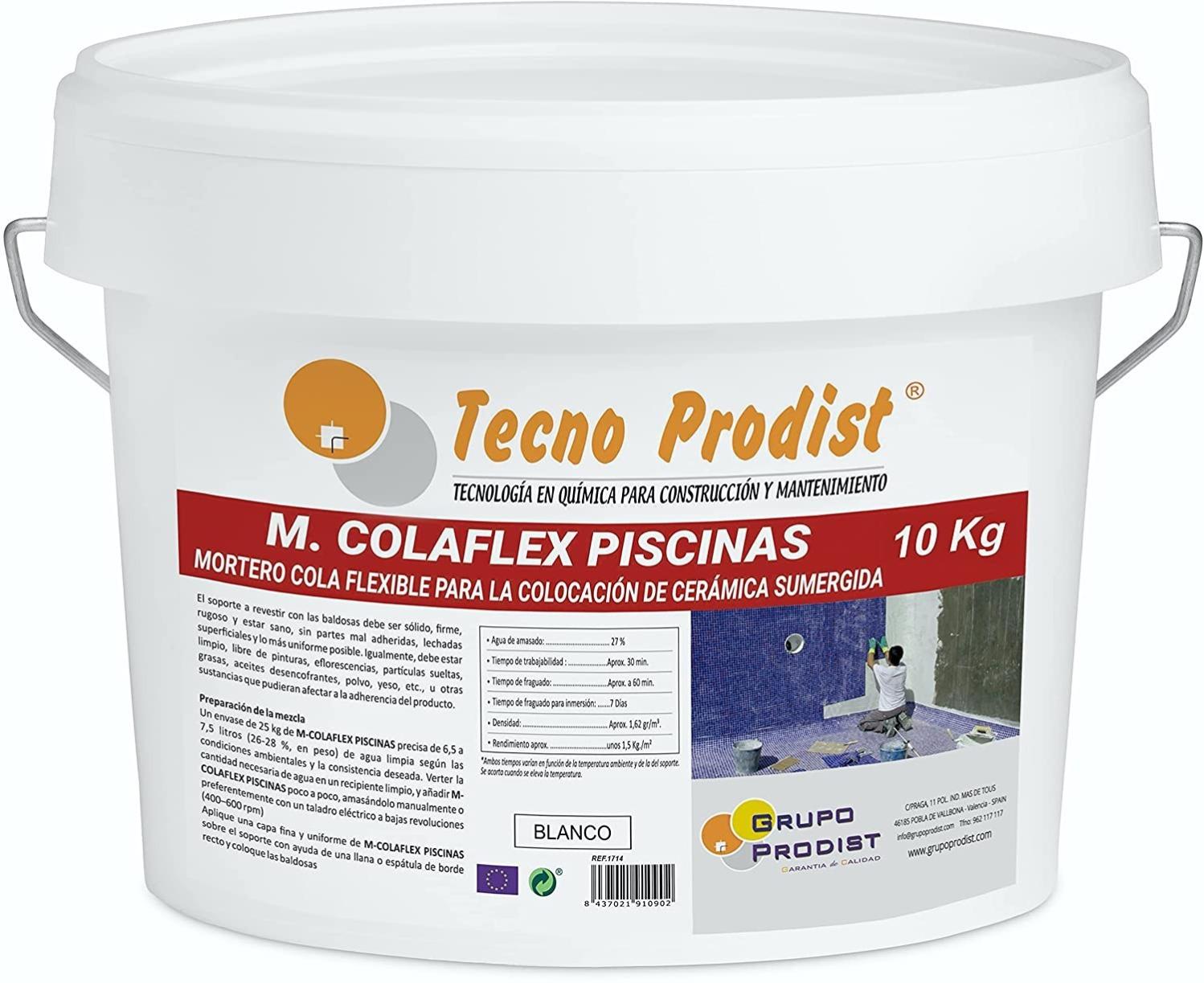 M-COLAFLEX PISCINES de Tecno Prodist - Mortier adhésif et flexible pour ...