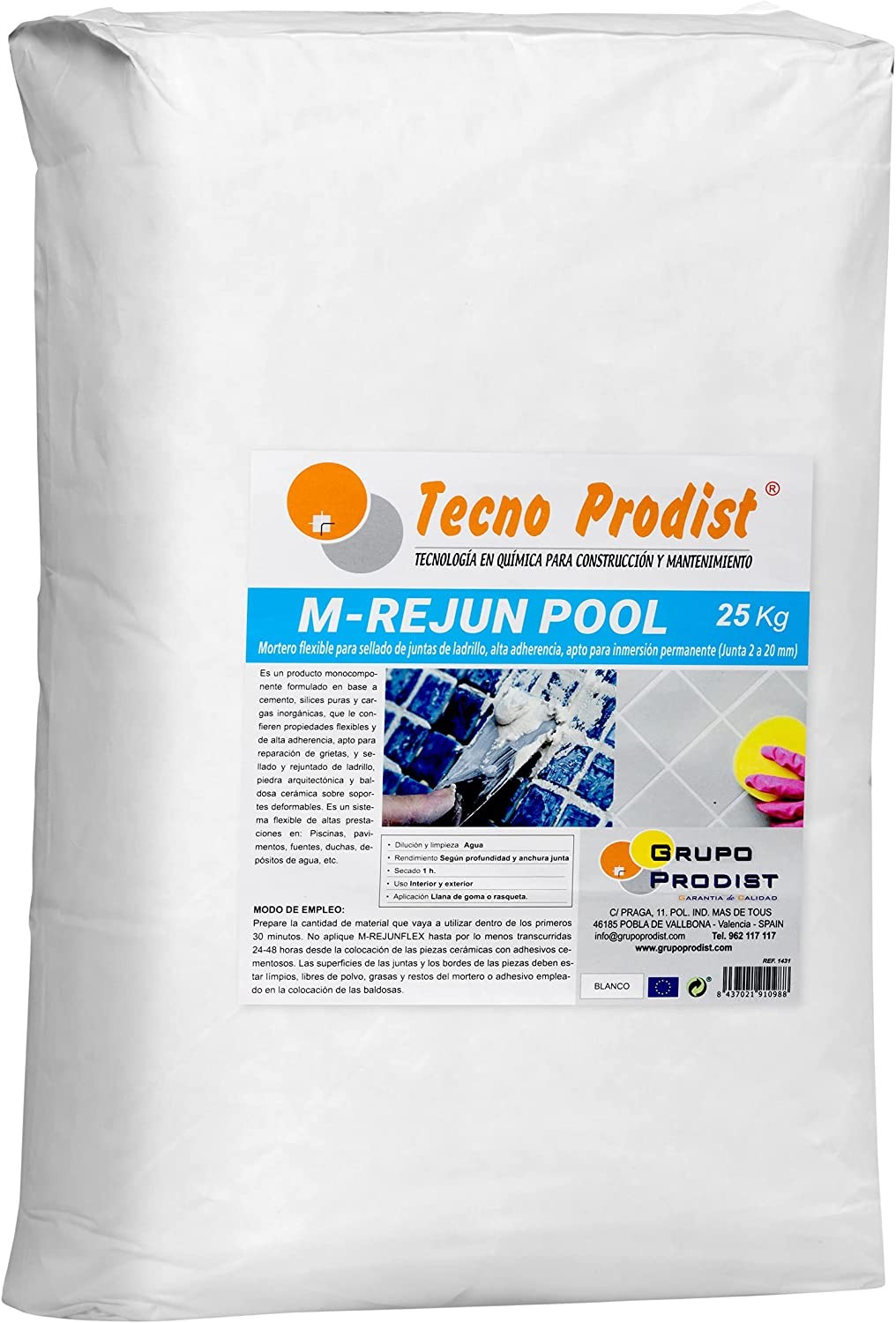 M-REJUN POOL di Tecno Prodist - Malta flessibile, sigillatura di giunti ...