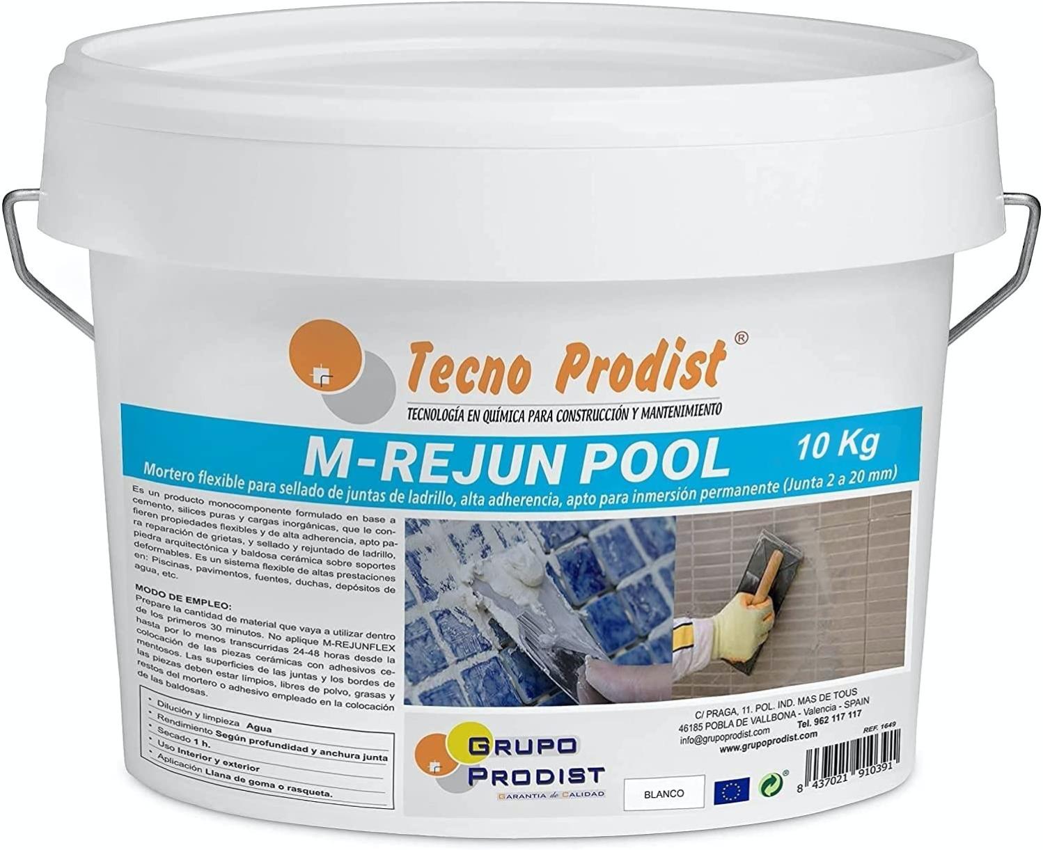 M-REJUN POOL de Tecno Prodist - Mortero flexible, sellado de juntas de ...