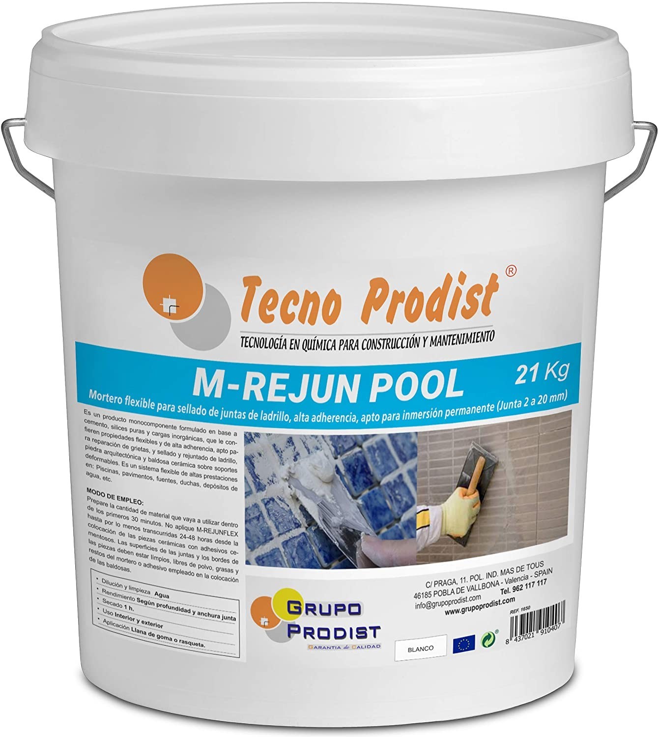 M-REJUN POOL de Tecno Prodist - Mortier flexible, scellement des joints ...